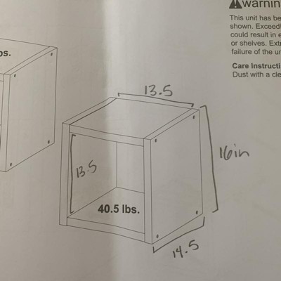 Storage Cube White - Brightroom™: Modular Shelf Component, Mdf Floating ...