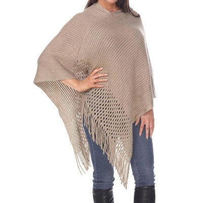 Women's Sansa Gold Knit Fringe Pullover - White Mark Os : Target