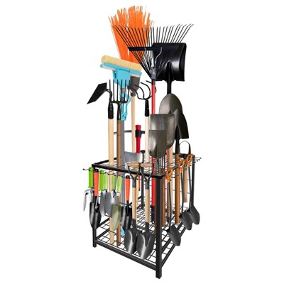 Garden Tool Organizer, 28 * 22 * 28 Yard Tool Storage Rack for Garage ...