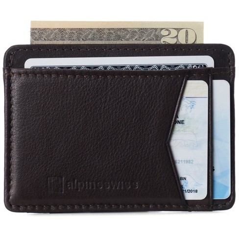 Alpine Swiss Rfid Minimalist Oliver Front Pocket Wallet For Men Leather ...