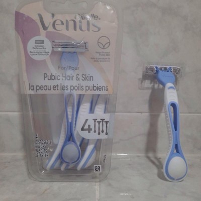 Venus For Pubic Hair & Skin Disposable Razors - 4ct : Target