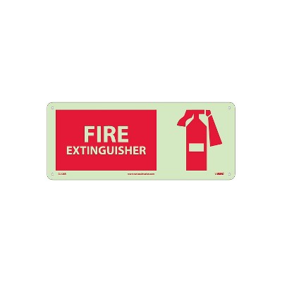 National Marker Notice Signs; Fire Extinguisher Inside 10" X 14" Rigid ...