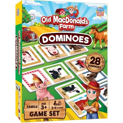 Masterpieces Old Macdonald's Farm 28 Piece Card Stock Picture Dominoes ...