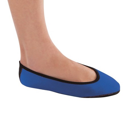 Collections Etc Nufoot Comfort Breathable Ballet Slippers Large Royal ...