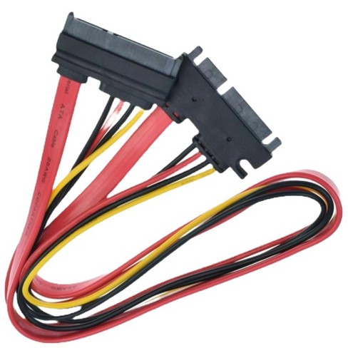 15+7 Pin Sata Hdd Extension Cable Data & Power Male To Female - 19 ...