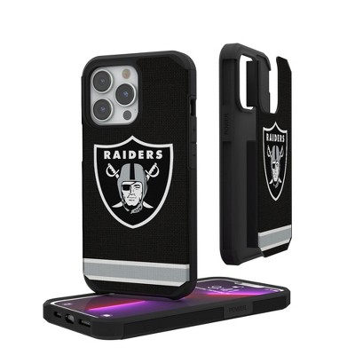 Las Vegas Raiders Stripe Rugged Phone Case - Iphone 15 Pro Max : Target