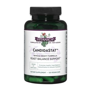 Vitanica Candidastat, Yeast Balance Supplement and Support, Vegan, 120 ...