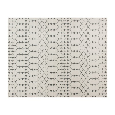 8'x10' Rectangle Hand Made Woven Solid Area Rug White - Flash Furniture ...