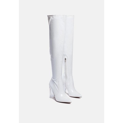 Noire Thigh High Long Boots In Patent Pu : Target