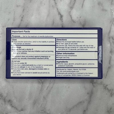 Eroxon Erectile Dysfunction Fast Acting Gel - 4ct : Target