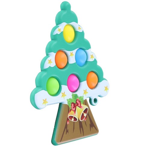 Toynk Pop Fidget Toy Holiday Tree 6-button Bubble Popping Game : Target