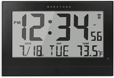 Marathon Atomic Full Calendar Large Digits Digital Clock Indoor And ...