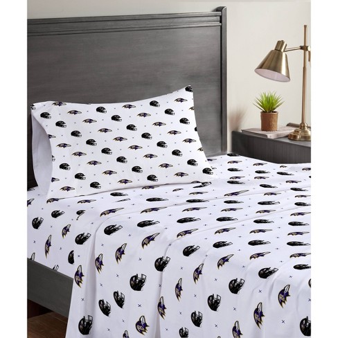 Nfl Baltimore Ravens Small X Twin Sheet Set : Target