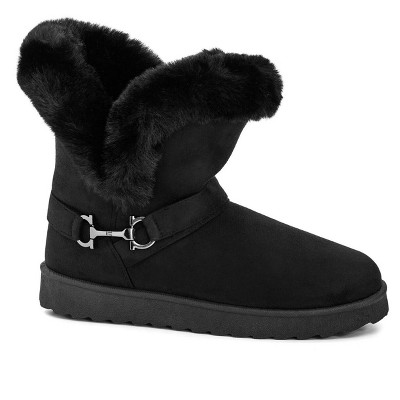 Avenue Women's Wide Width Pippa Hug Boot - 7 W, Black : Target