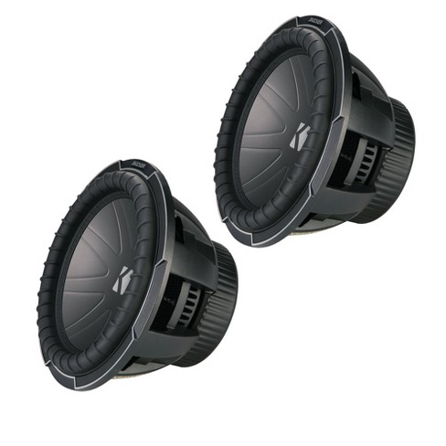 Kicker Q-class Bundle - Two 42cwq124 12" Dual 4-ohm Compq Subwoofers ...