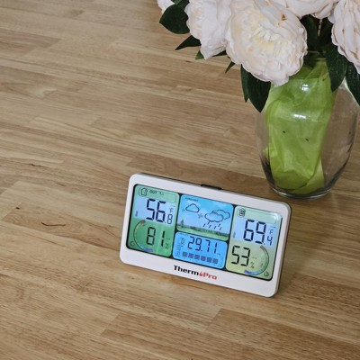 Thermopro Tp280bw 1000ft Home Weather Stations Wireless Indoor Outdoor ...