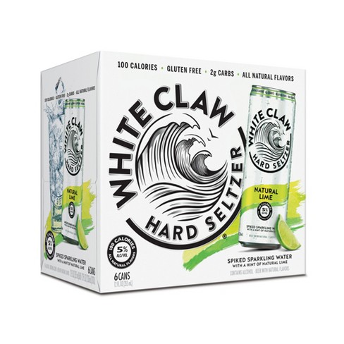 White Claw Natural Lime Hard Seltzer - 6pk/12 Fl Oz Cans : Target