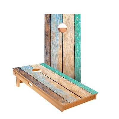 Painted Beach Wood Cornhole Boards - Aca Star Series : Target