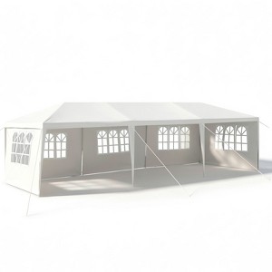 Outdoor Canopy Tent 10x30ft Party Gazebo with 5 Removable Sidewalls ...