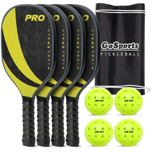 Gosports Pickleball Set With 4 Paddles, 4 Regulation Pickleballs And ...