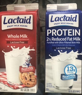 Lactaid Lactose Free Whole Milk - 0.5gal : Target