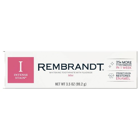 Rembrandt Intense Stain Whitening Toothpaste With Fluoride, Removes ...