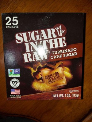 Sugar In The Raw Turbinado Cane Sugar Packets - 100ct/16oz : Target