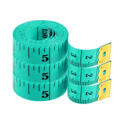 Unique Bargains Flexible Durable Fiber Double Scale Measuring Rulers 3 ...