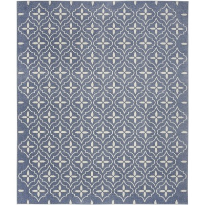 Well Woven Modern Daisy Flowers Blue Kids Room Floral 5' X 7' Area Rug ...