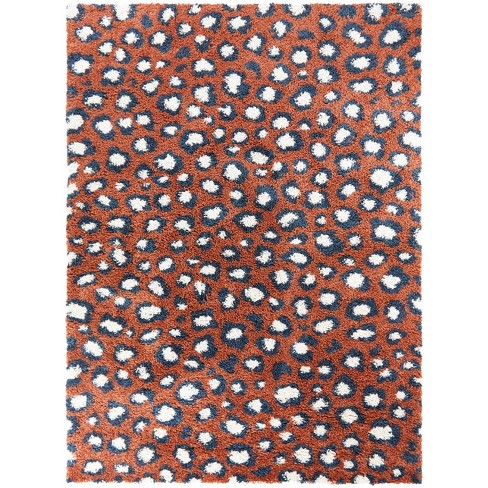 Alma Leopard Print Shag Kids' Rug - Balta Rugs : Target