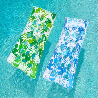 Joyfy Pool Floats Lounger With Headrest, Inflatable Pool Lounge Chairs ...