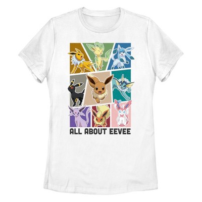 Women's Pokemon All About Eevee Eeveeloution T-shirt : Target
