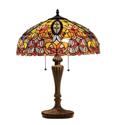 Chloe Lighting Ch33456gv18-tl2 Libby Tiffany-style 2 Light Victorian Table Lamp 18" Shade : Target