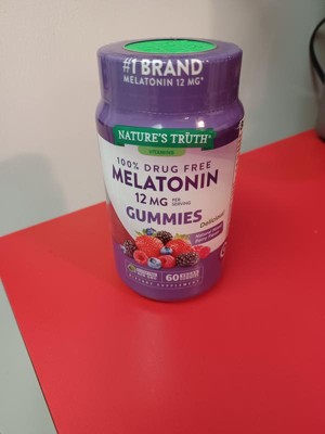 Nature's Truth 12mg Melatonin Vegan Gummies - 60ct : Target