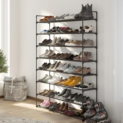 Home-Complete 8-Tier Shoe Rack for 40 Pairs, Black : Target