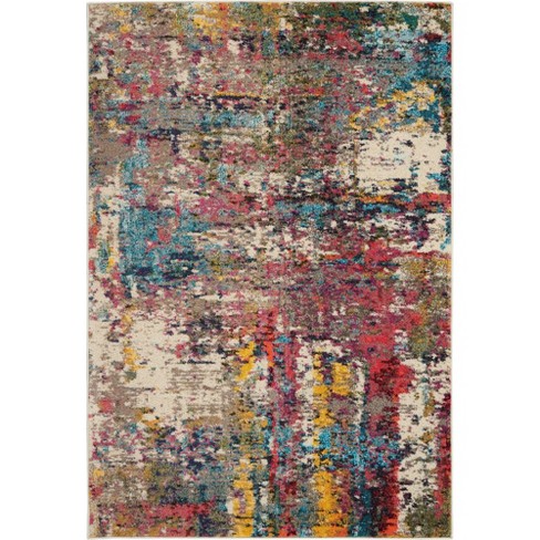 Nourison Celestial 3'11" X 5'11" (4' X 6') Sunset Area Rug Colorful ...