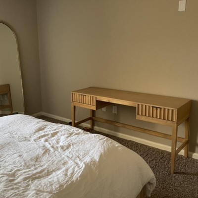 Thousand Oaks Wood Scalloped Desk Brown - Threshold™ Designed With ...