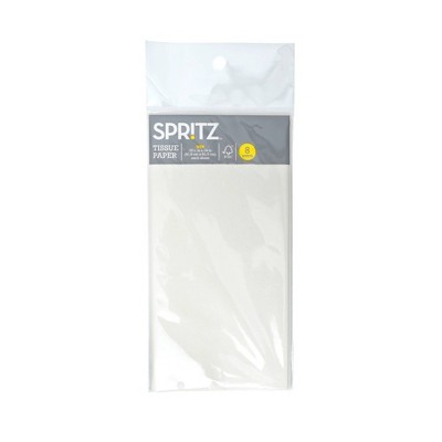 8ct Pegged Gift Packaging Tissues Solid Cream - Spritz™ : Target