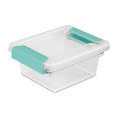 Sterilite 27 Qt Clearview Latch Storage Box Stackable Bin With Latching Lid, Plastic Container ...