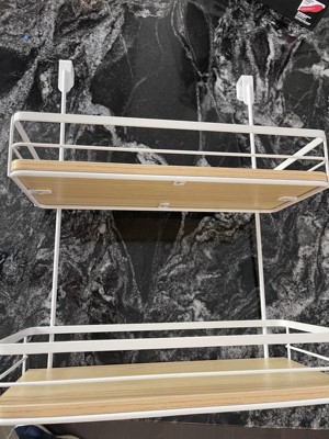 Over The Cabinet Tiered Shelves With Wood - Brightroom™ : Target