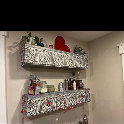 Decorative Wall Shelf Gray - Storied Home : Target