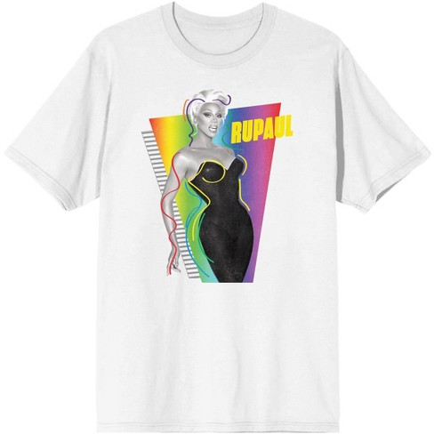 Rupaul Celebrity Doodle Mens White Short Sleeve Graphic Tee-s : Target