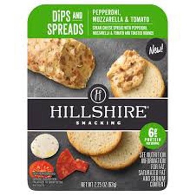 Hillshire Snacking Dips and Spreads Pepperoni, Mozzarella & Tomato - 2 ...
