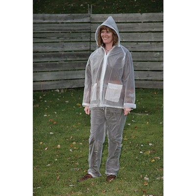 Boulder Creek Clear Vinyl Three Piece Rain Suit Medium : Target