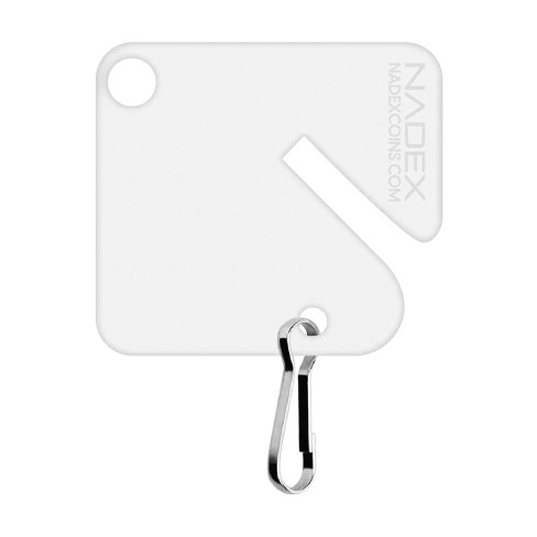 Nadex Coins™ Slotted Key Tags, 20 Pack In White : Target