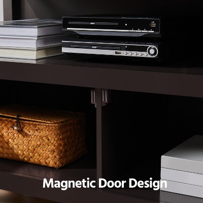 Yaheetech High Quality Tv Stand Large Display Tv Cabinet Shelf W/2 ...