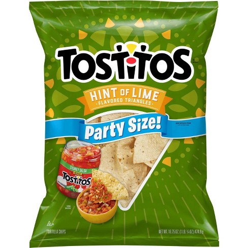 Tostitos Hint of Lime Flavored Tortilla Chips – 16.75oz : Target