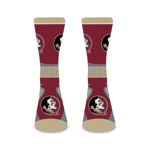 Ncaa Florida State Seminoles Large Crew Socks : Target