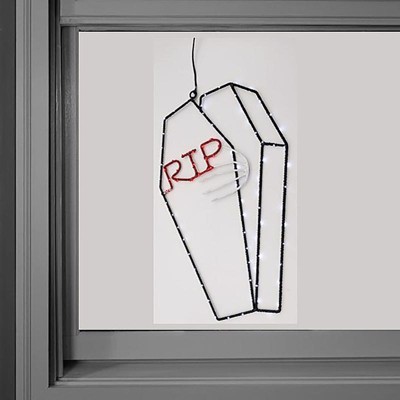 Celebrations - Led Prelit Coffin Hanging Decor - Red : Target