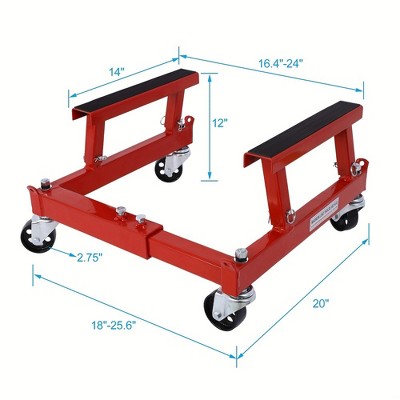 Motorcycle Engine Cradle Dolly With 4 Swivel Casters Weight Capacity ...